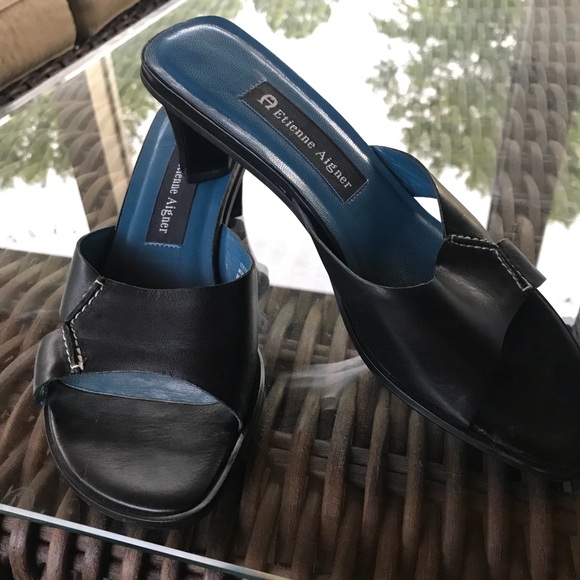 Etienne Aigner | Shoes | Vintager Etienne Aigner Leather Sandals | Poshmark